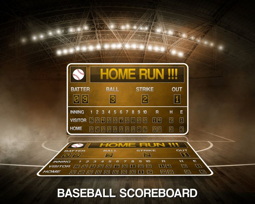 baseball scoreboard template