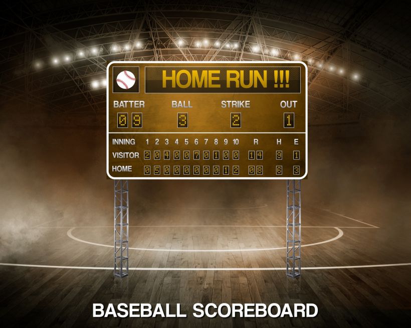 baseball scoreboard template
