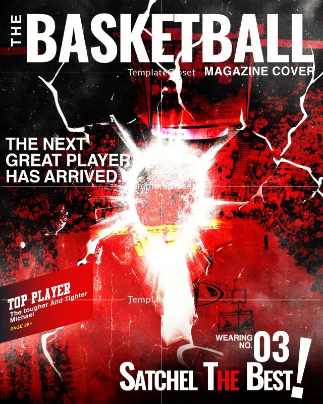 Basketball Magazine Cover Template