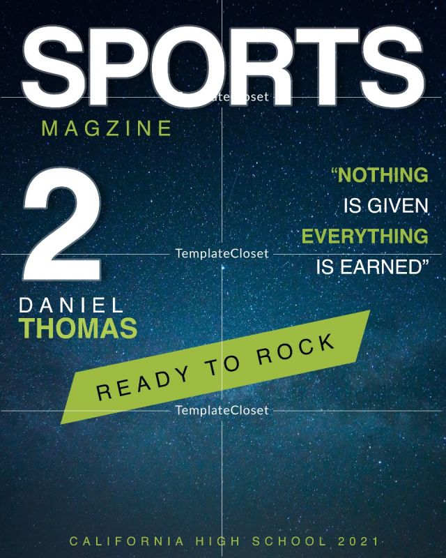 Basketball Magazine Cover Template