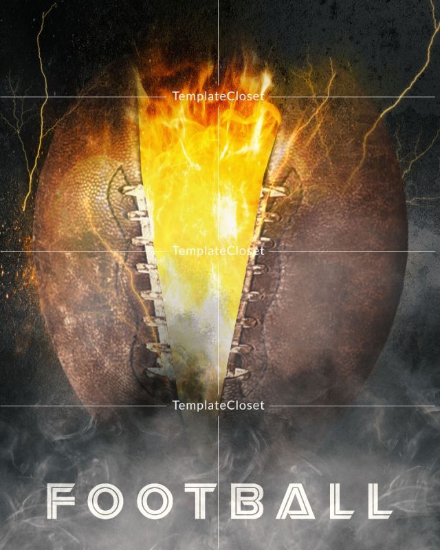 fire poster template