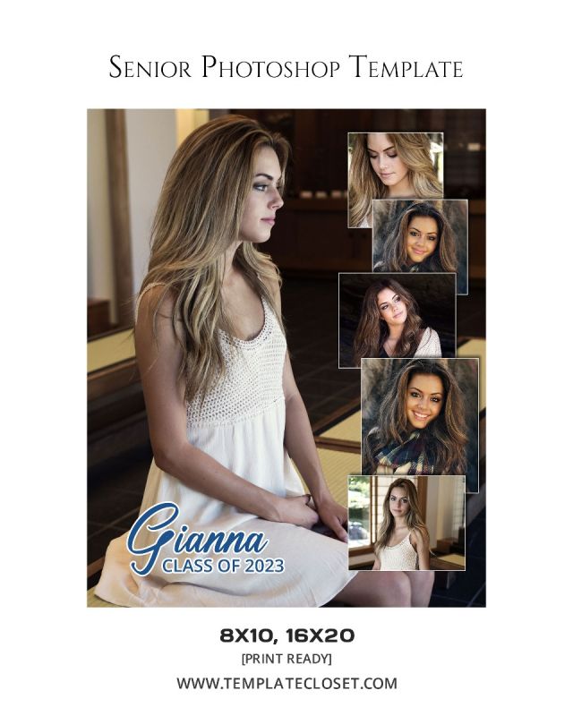 Senior Portrait Templates For Photoshop Digital Backgrounds Senior