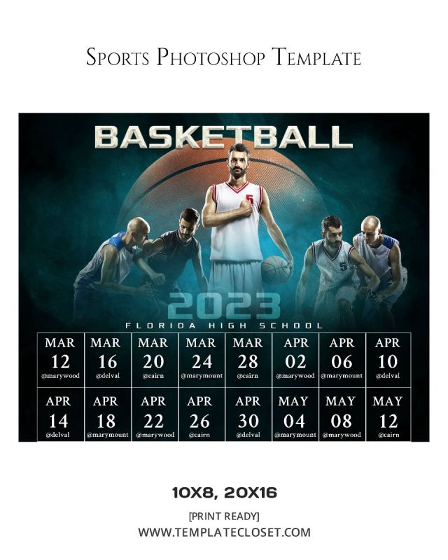 basketball schedule example