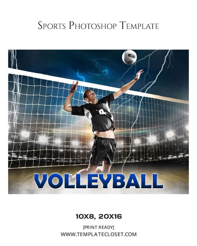 volleyball background template