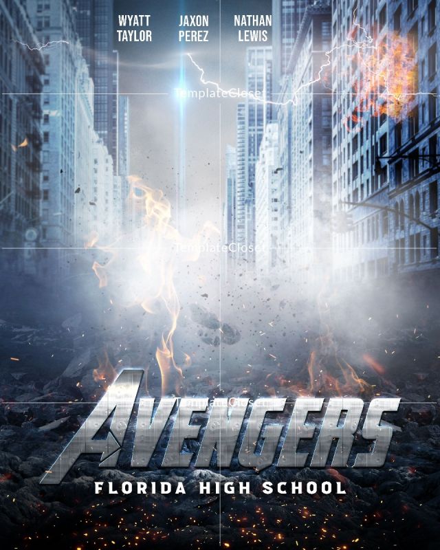 avengers theme mockup