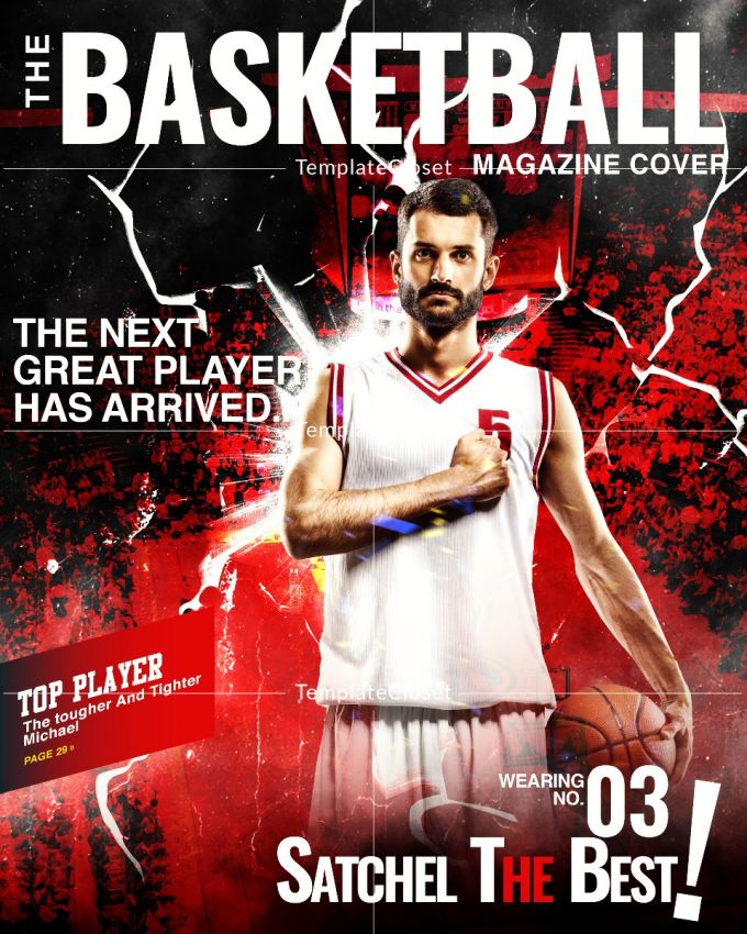 Basketball Magazine Cover Template