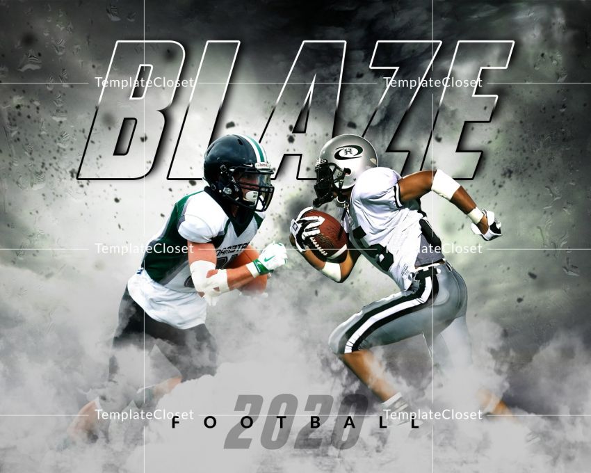 Blaze Football Photography Template