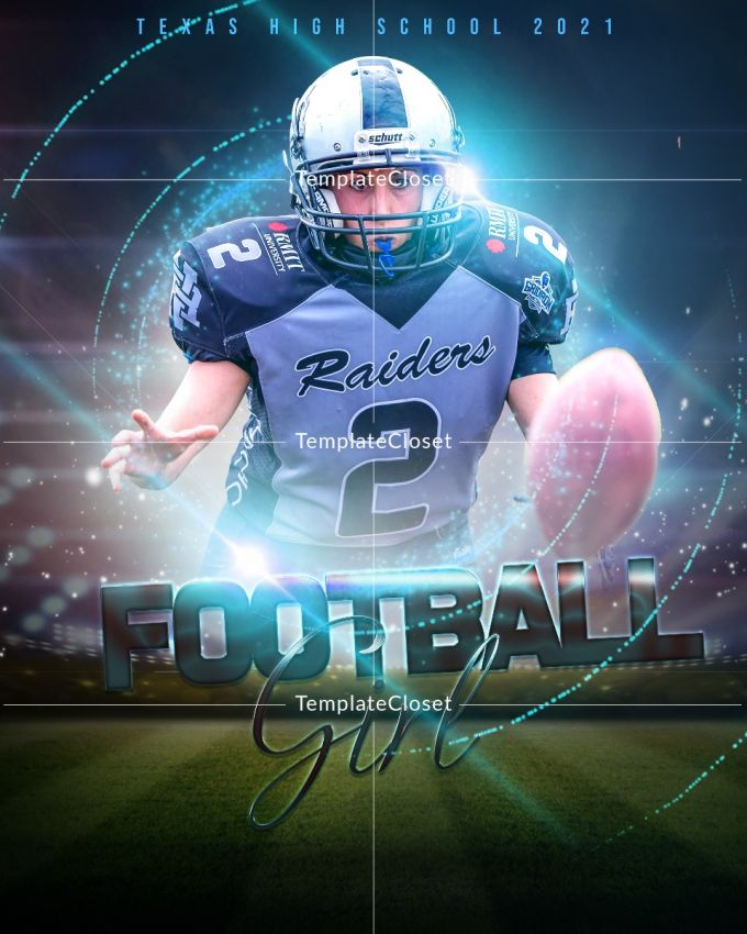 Football Girl Player Template