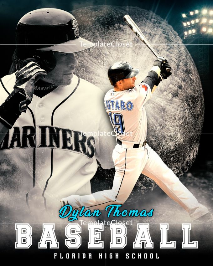 Baseball Dylan Thomas Template Photography