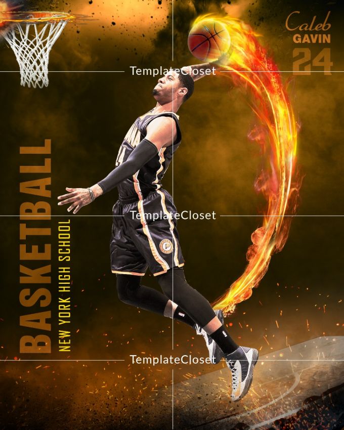 Basketball Caleb Gavin Template Photography