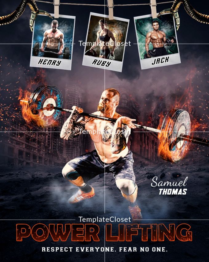 Samuel Thomas Power Lifting Template Photography