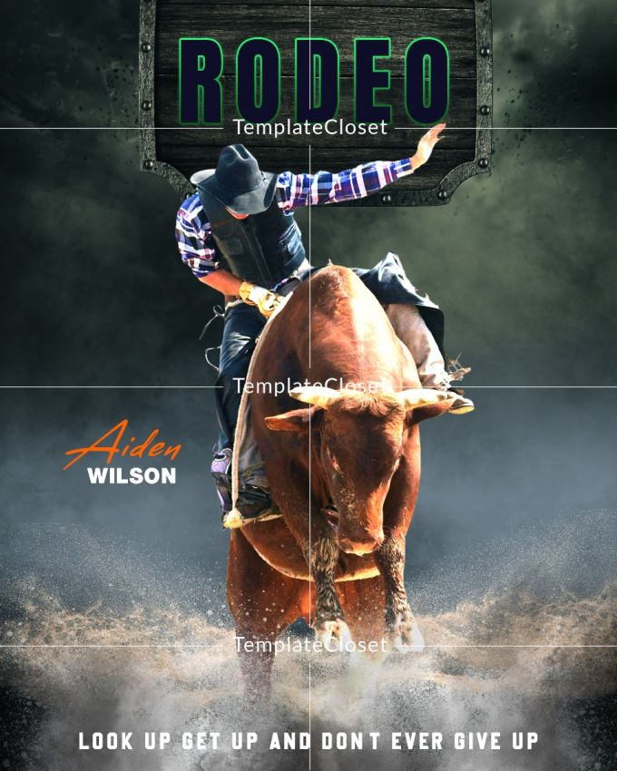 Aiden Wilson Rodeo Template Photography