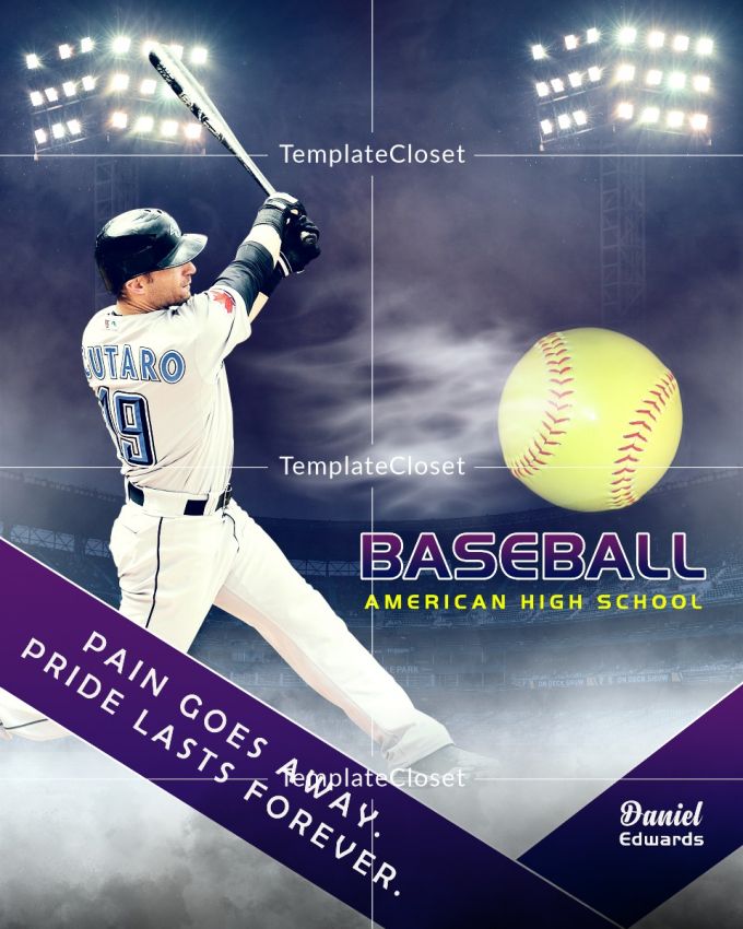 Daniel Edwards Baseball Template Photography