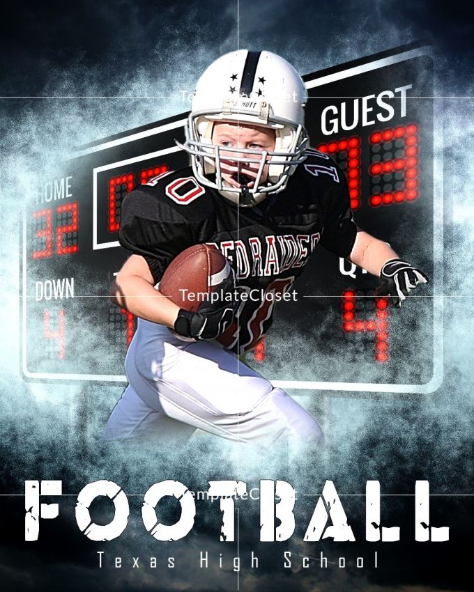 Football Texas High School Template
