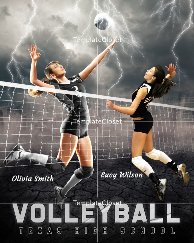 Volleyball Game Template Photography