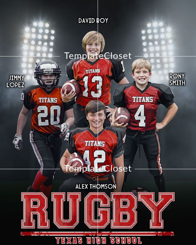 Rugby Sports Template Photography
