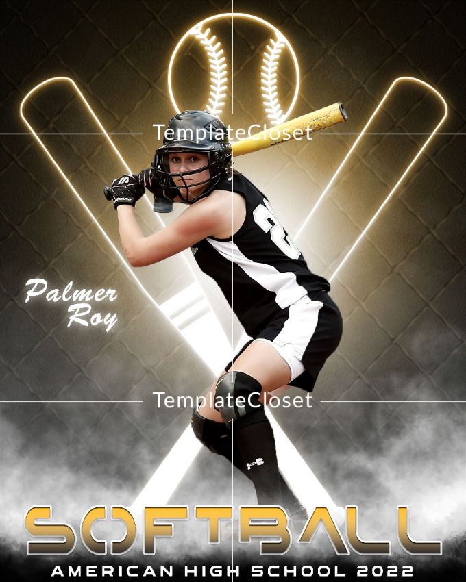 Palmer Roy Softball Template Photography
