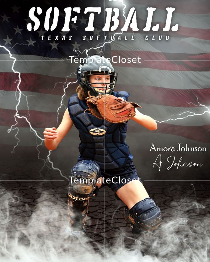 Amora Johnson Softball Template Photography