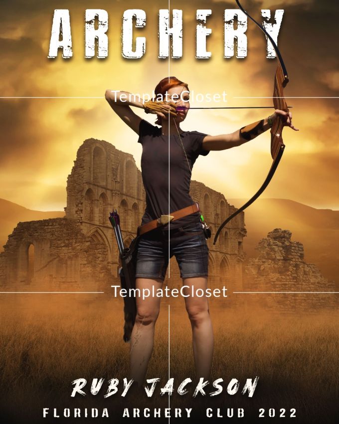 Ruby Jackson Archery Template Photography