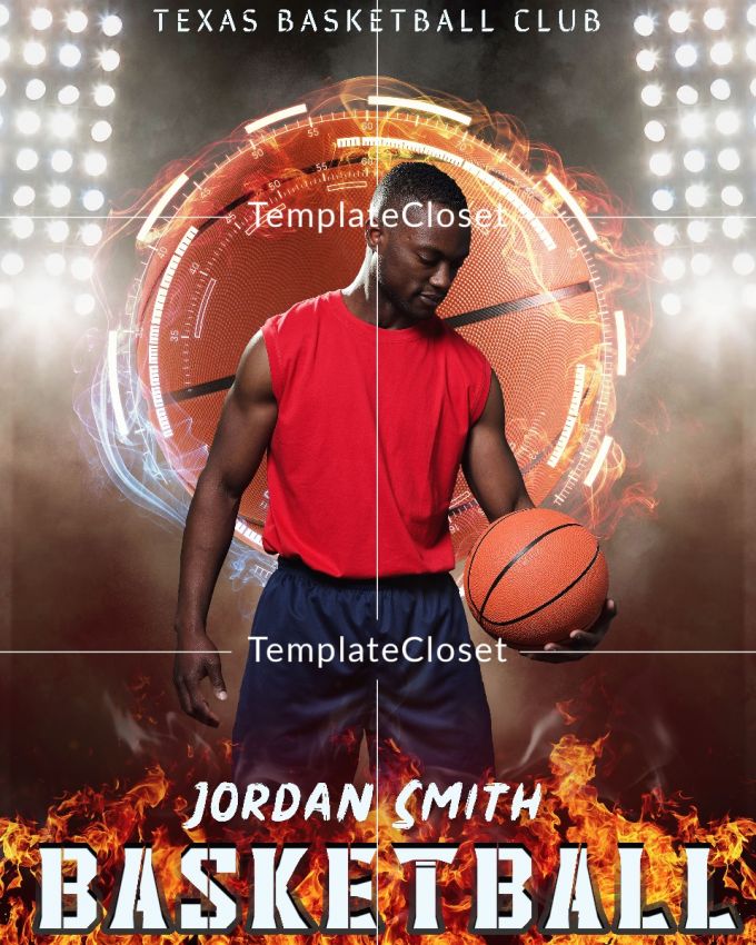 Jordan Smith Basketball Template Photography