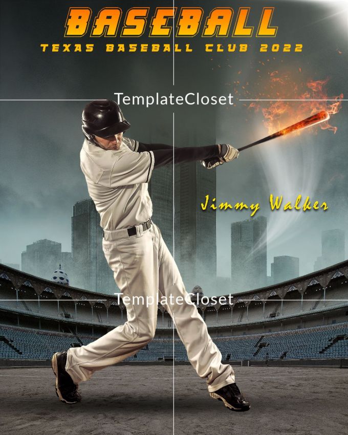 Jimmy Walker Baseball Photography Template
