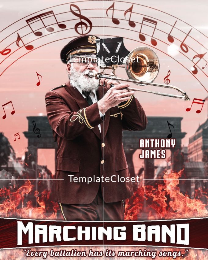 Anthony James Marching Band Photography Template