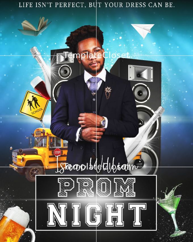 Isaac William Prom Night Photography Template