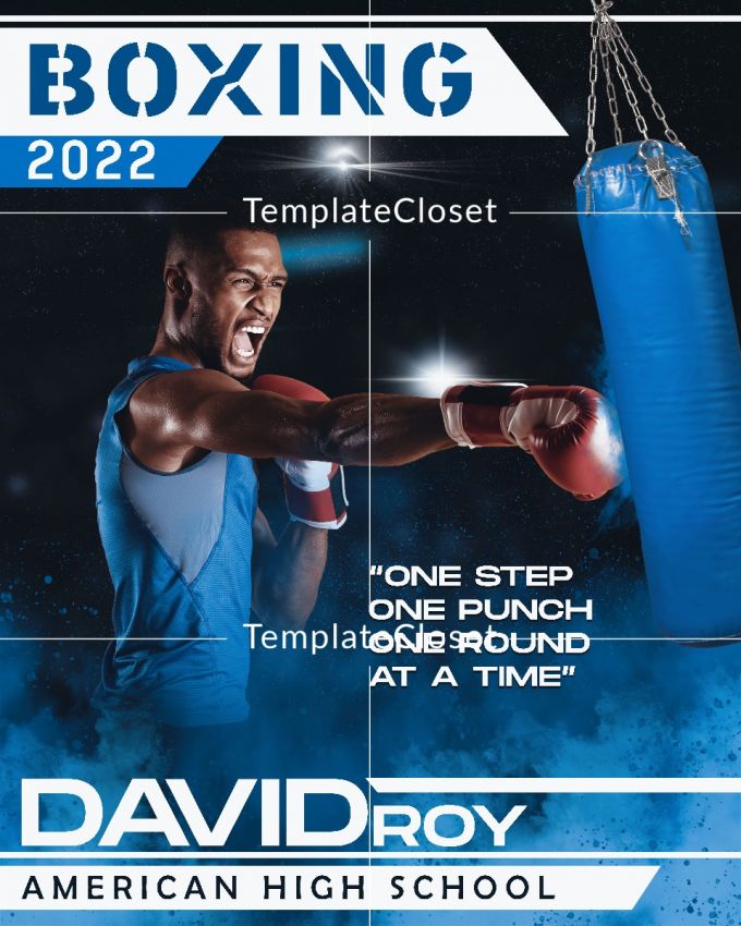 Boxing One Step One Punch One Round At A Time Template
