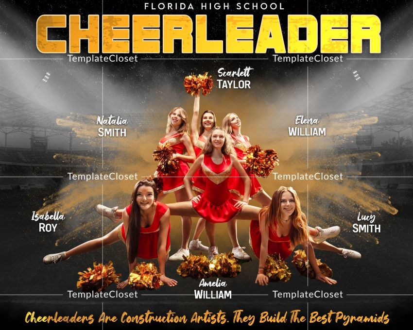 Cheerleader Team Template