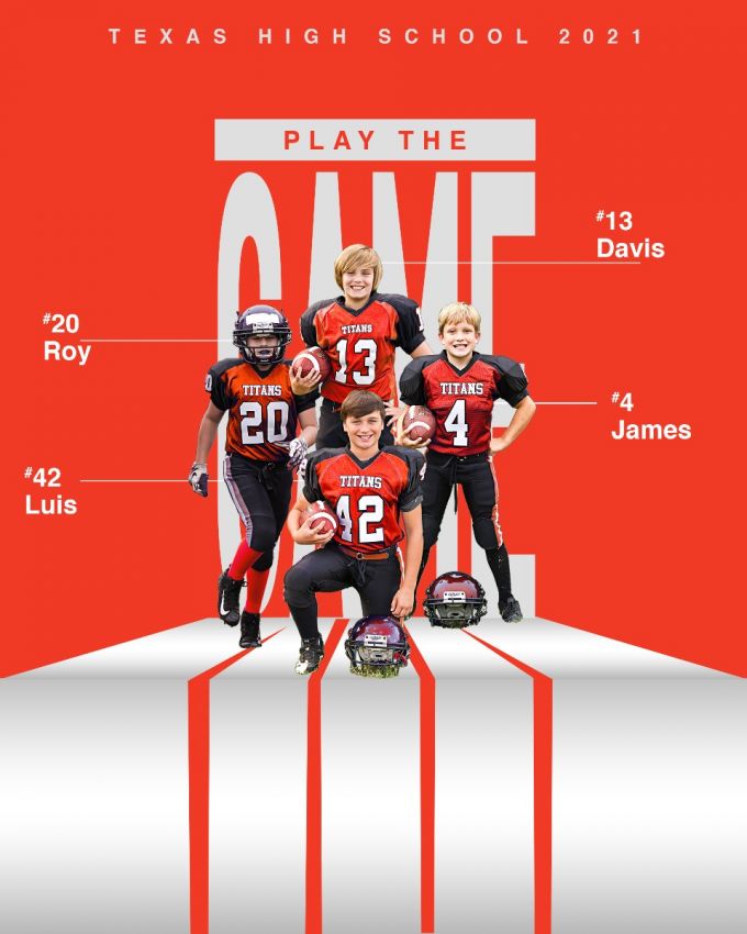 Football Team Photography Template