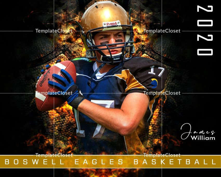 Template Closet - Player Signature Basketball Sports Template