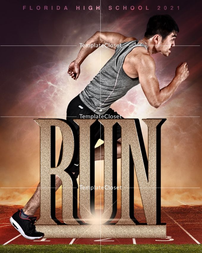 Template Closet - Runner Background Photography Frame