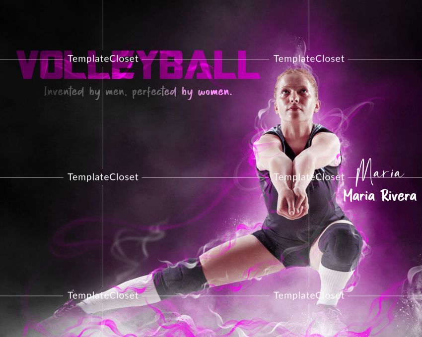 Maria Rivera Volleyball Photography Template