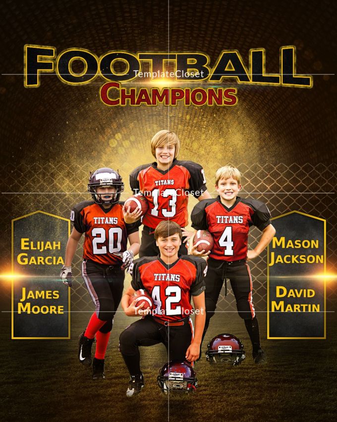 Football Champions Photography Template
