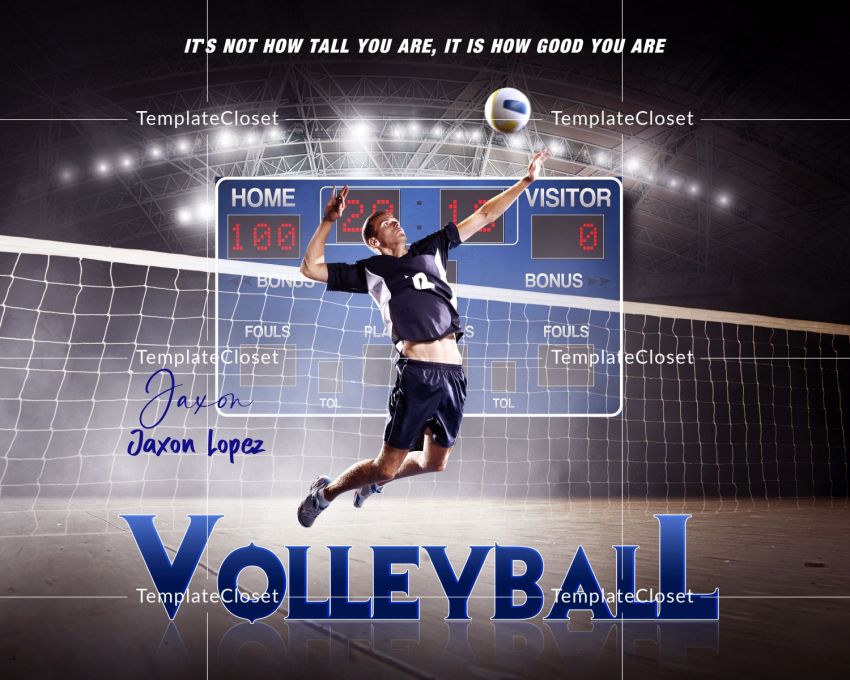 Jaxon Lopez Volleyball Photography Template