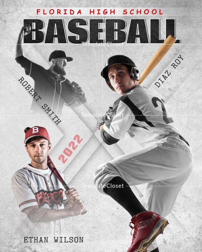 Ethan Wilson Baseball Photography Template