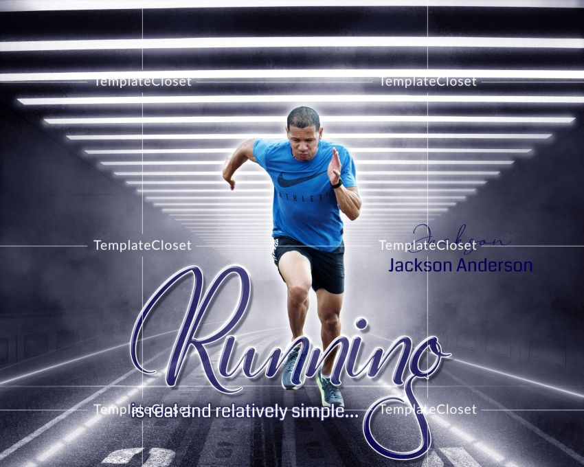 Jackson Anderson Running Photography Template