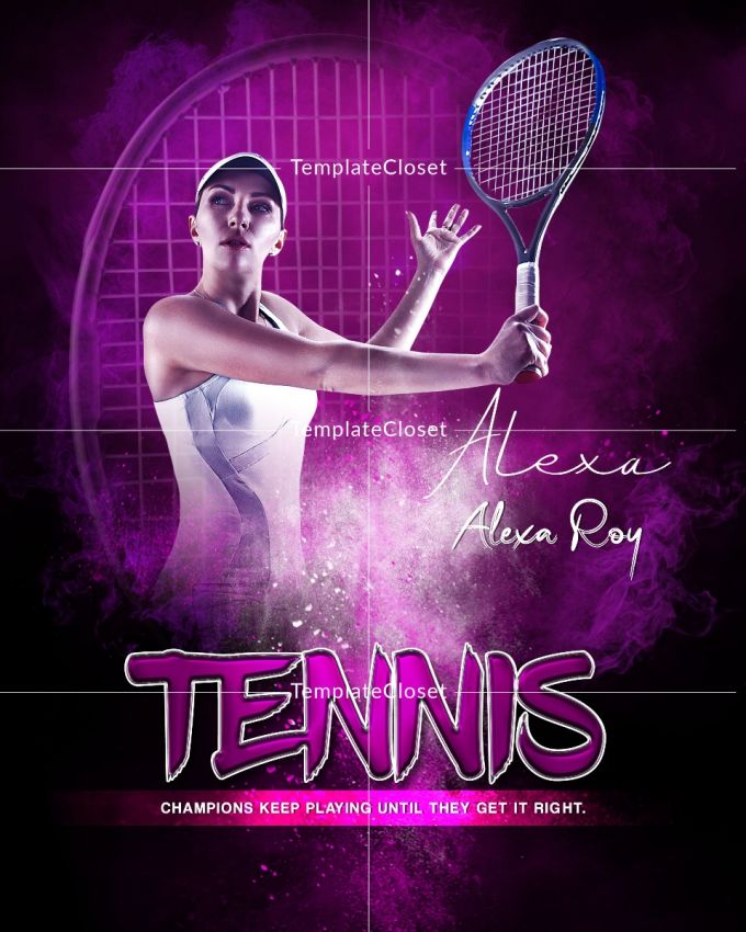 Alexa Roy Tennis Photography Template
