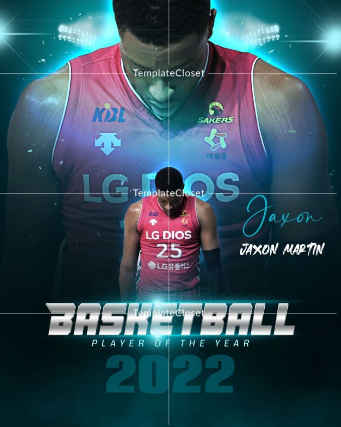Jaxon Martin Basketball Photography Template