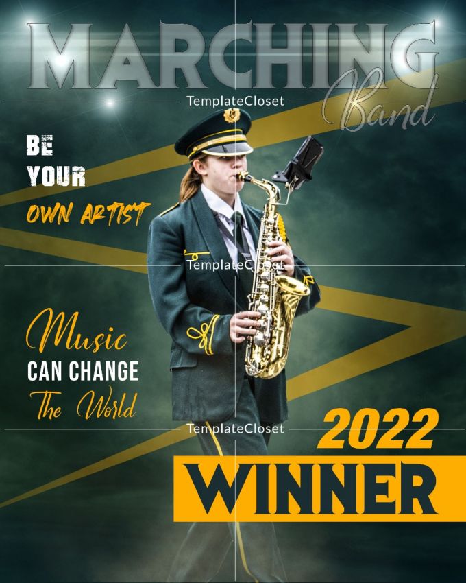 Marching Band Magazine Cover Template