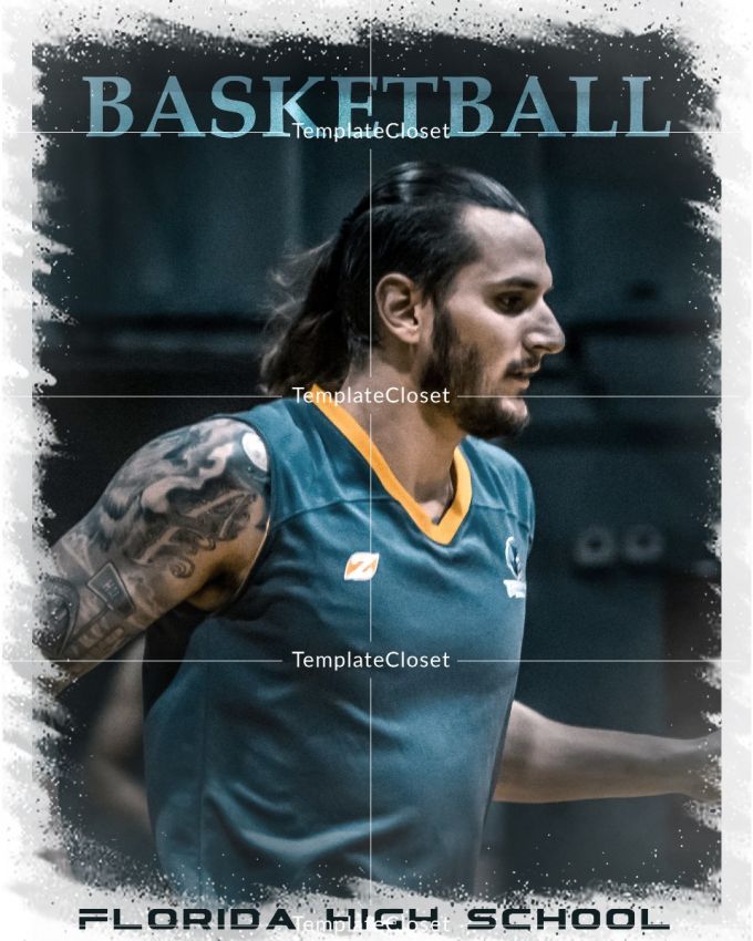 Customized Basketball Photo Frame Effect Template