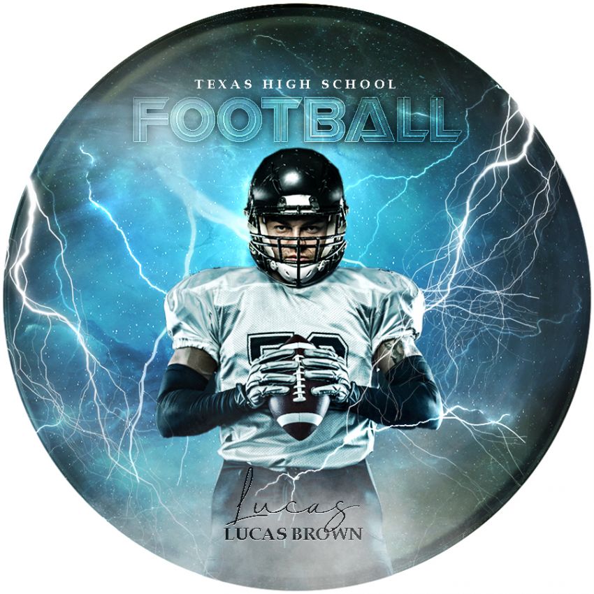 Football Photography Button, Sports Button,