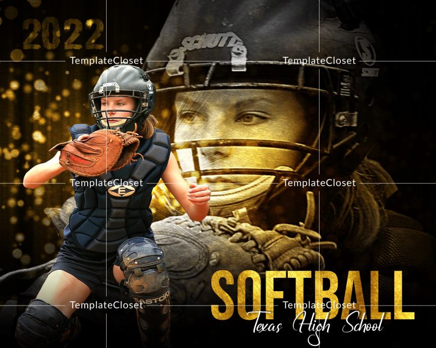 Softball Texas High School Memory Mate Template