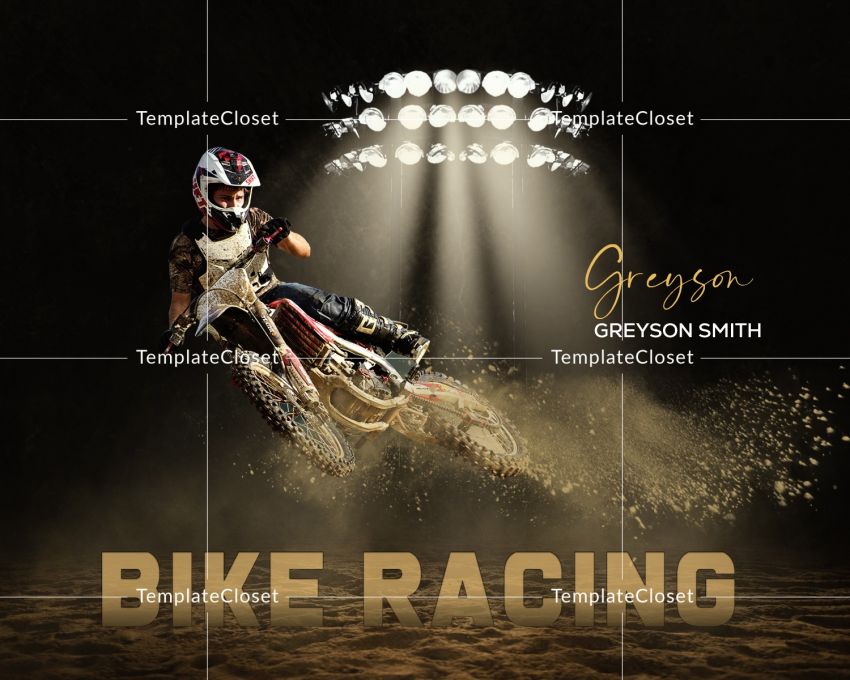 Bike Racing Light Effect Template