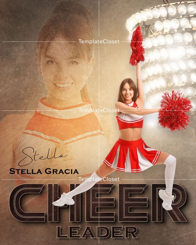 Customized Cheer Leader Florida High School Template