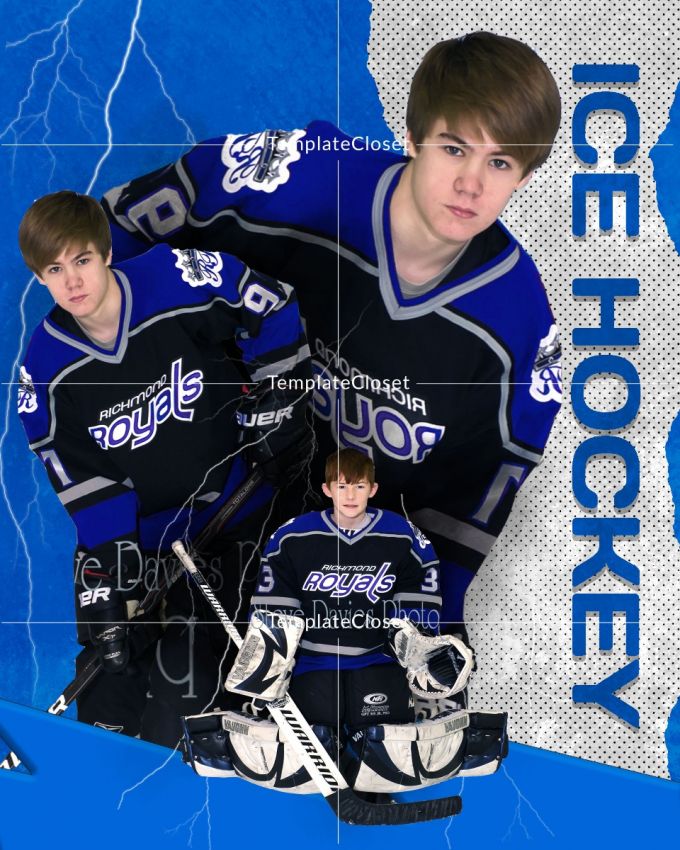 Fully Customizable Ice Hockey Team Template