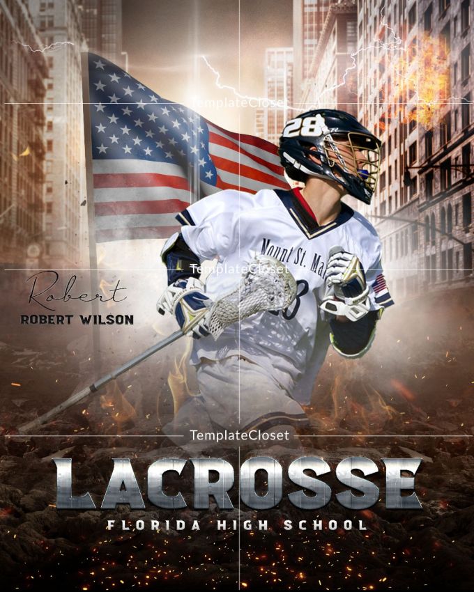 Robert Wilson - Lacrosse Themed Effect Template