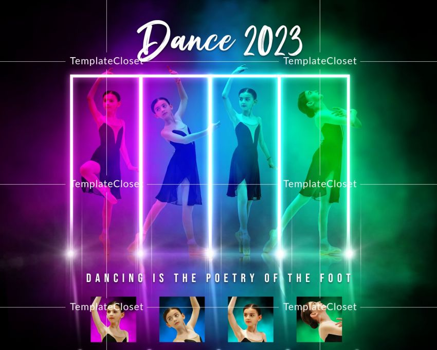 Dance Best Enliven Effect Photography Template