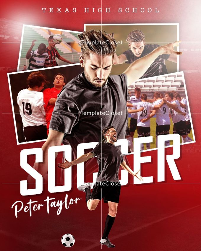 Soccer - Player Of The Year Photoshop Template