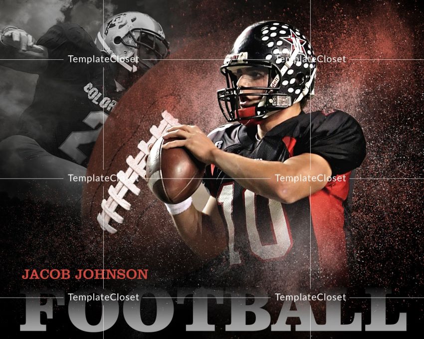 Football Team Photoshop Photography Template